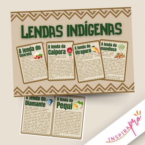 Fichas de leitura: Lendas Indígenas | Inspirapro