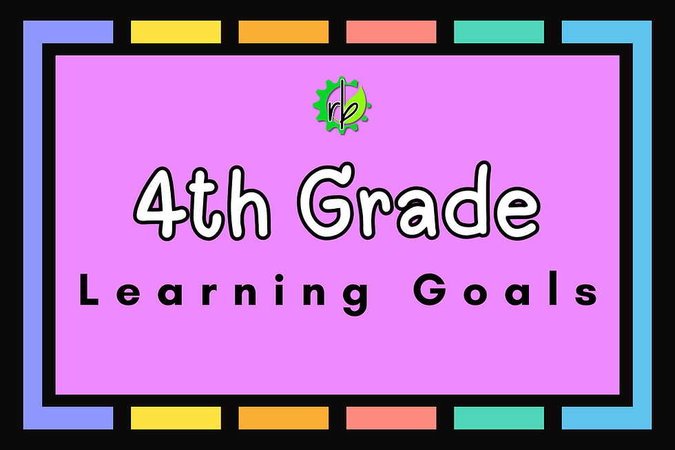 Third Grade Learning Goals