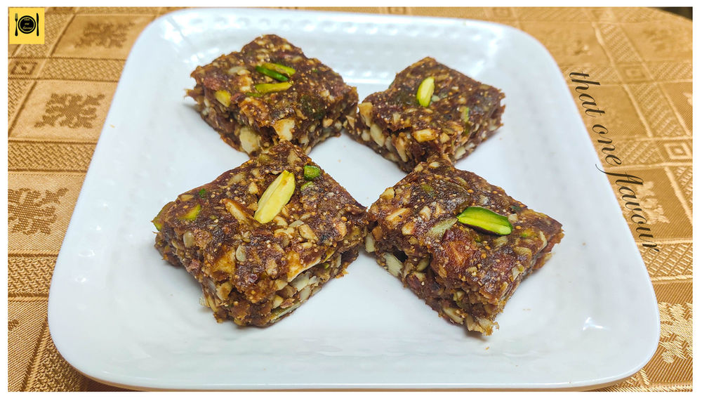 Anjeer Dry Fruit Barfi | Dry fruit barfi | Fig Granola Bar