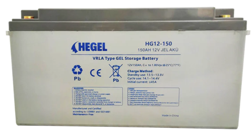 HEGEL HG12-150 12V 100Ah SOLAR JEL AKÜ | YENİ SOLAR