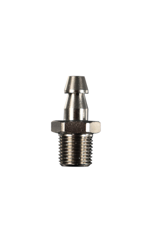 50030 Nickel Plated Brass 1/4” Hose Barb | Leland Gas Tech