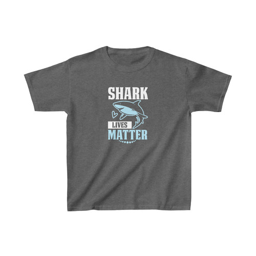 Youth Shark Lives Matter Tee - Support Oceans in Comfortable Cotton