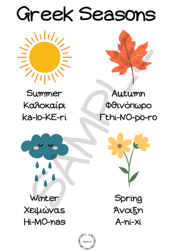 GREEK SEASONS CHART | Ikoyenia