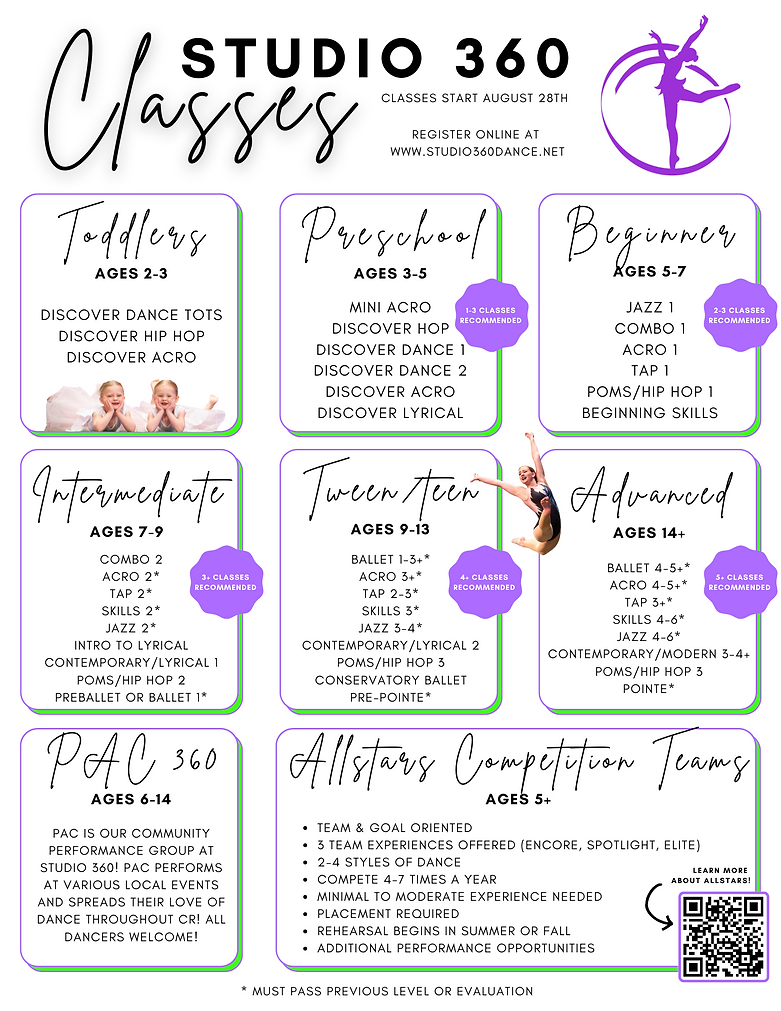 STUDIO 360 Dance Studio | OUR DANCE CLASSES
