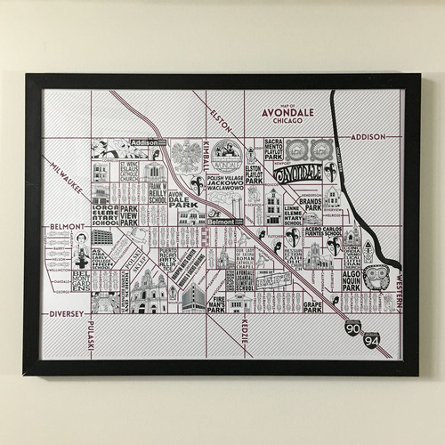 Avondale neighborhood map | Col·lec·tiv