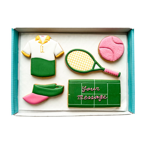 Personalised Tennis Fan Biscuit | Tokidokie Cookies