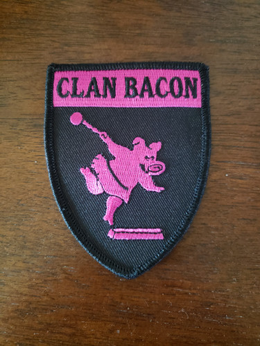 Clan Bacon Patch (Black Border) | clanbacon
