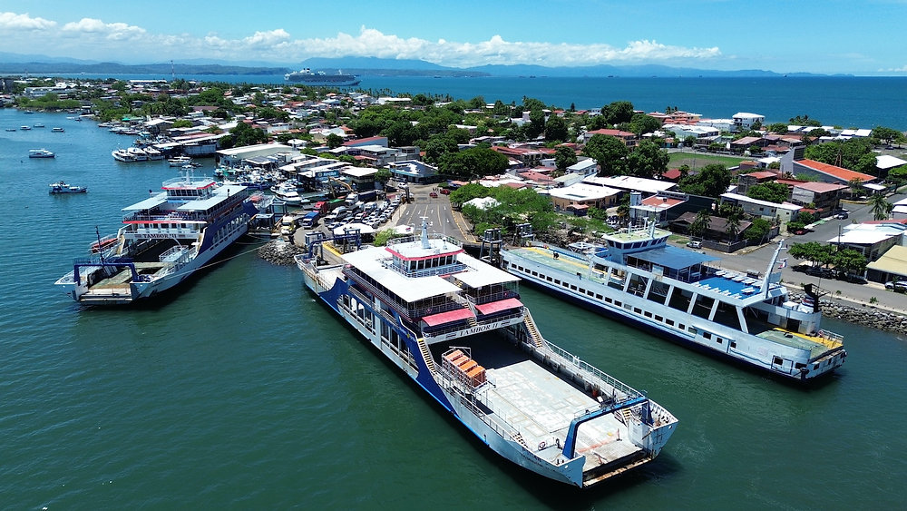 Taking the Tambor Ferry from Puntarenas to Paquera, Costa Rica: the ...