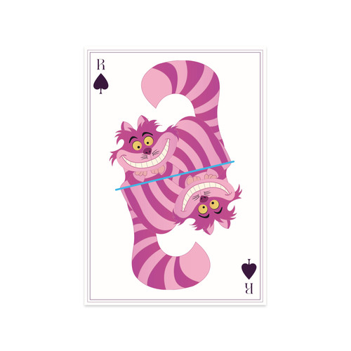 Affiche Cheshire roi de pique - Collection Alice au pays des merveilles ...