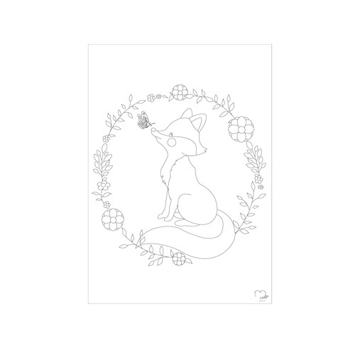 Coloriage Renard | Mon rêve Création
