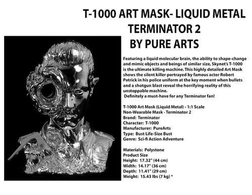 TERMINATOR T1000 LIQUID METAL ART MASK | My Vxw Site N35pep 4