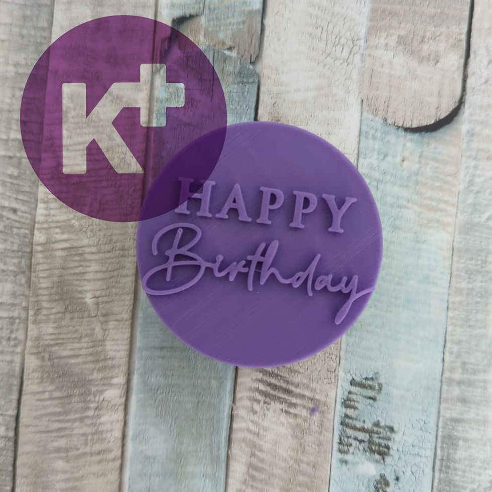 'Happy Birthday - D' Stamp Only | Koekiesplusalt