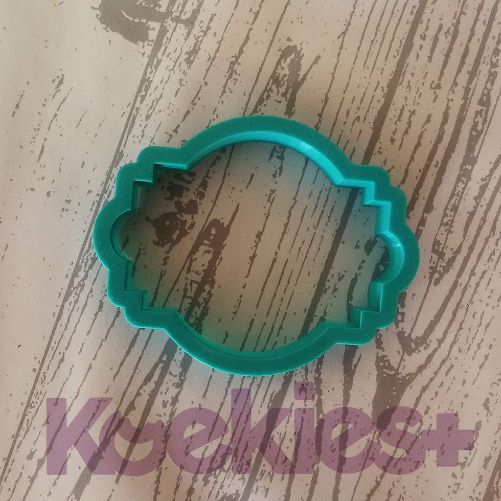 Round Square Plaque shape cutter | Koekiesplusalt