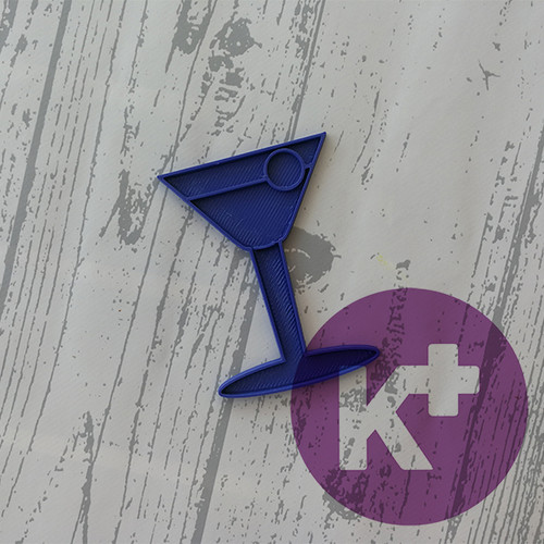 Cocktail F (Martini) Stamp Cutter | Koekiesplusalt