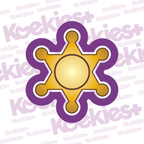 Sheriff Star stamp cutter | Koekiesplusalt