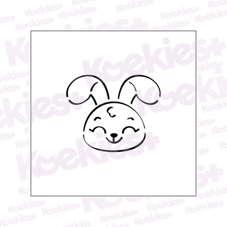 Bunny Face Easter PYO Stencil | Koekiesplusalt