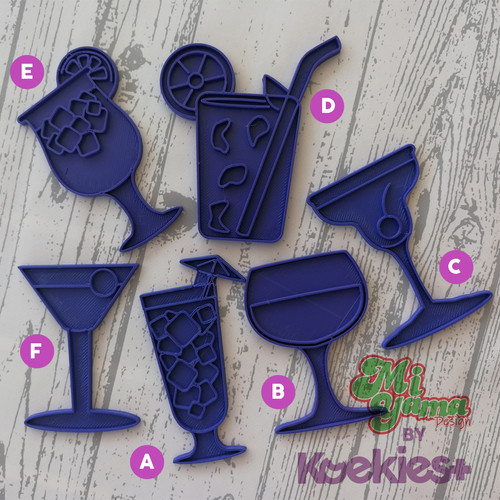 Cocktail Drinks stamp set | Koekiesplusalt