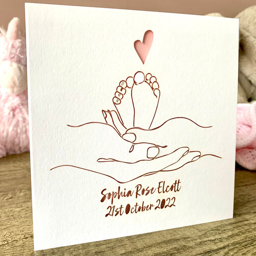 witm| Personalised Baby Feet Card