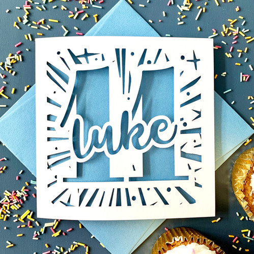 witm| Starburst Personalised 11th Card