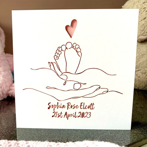 witm| Personalised Baby Feet Card