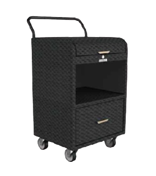 Compact Rattan HSKP trolley | ForbesIndustriesAsia