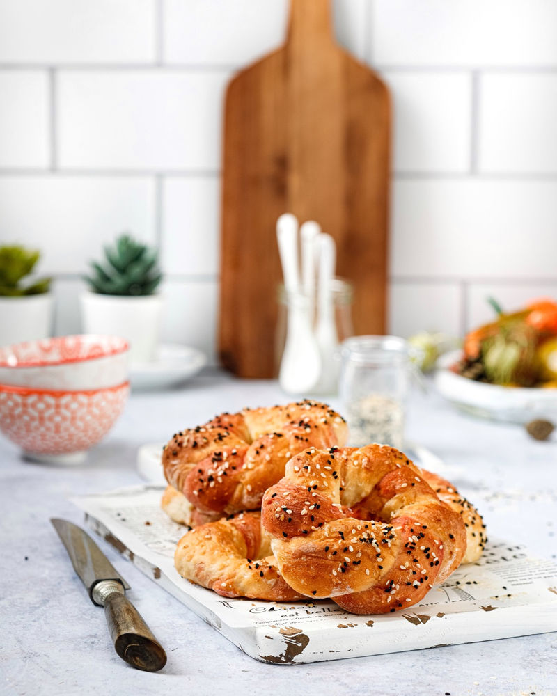 Halloween Bagel twists