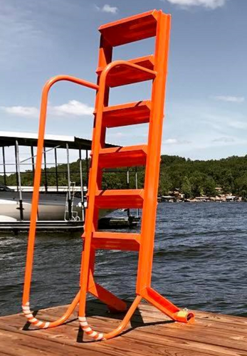 Welded WetSteps® Ladder - Powdercoat | lakelifenebraska