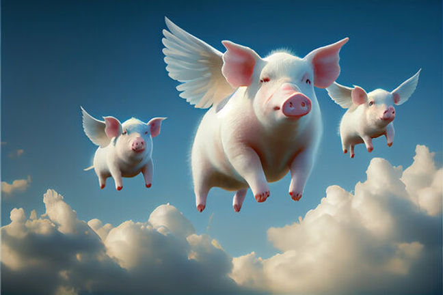 Flying Pigs as Premium Cigars