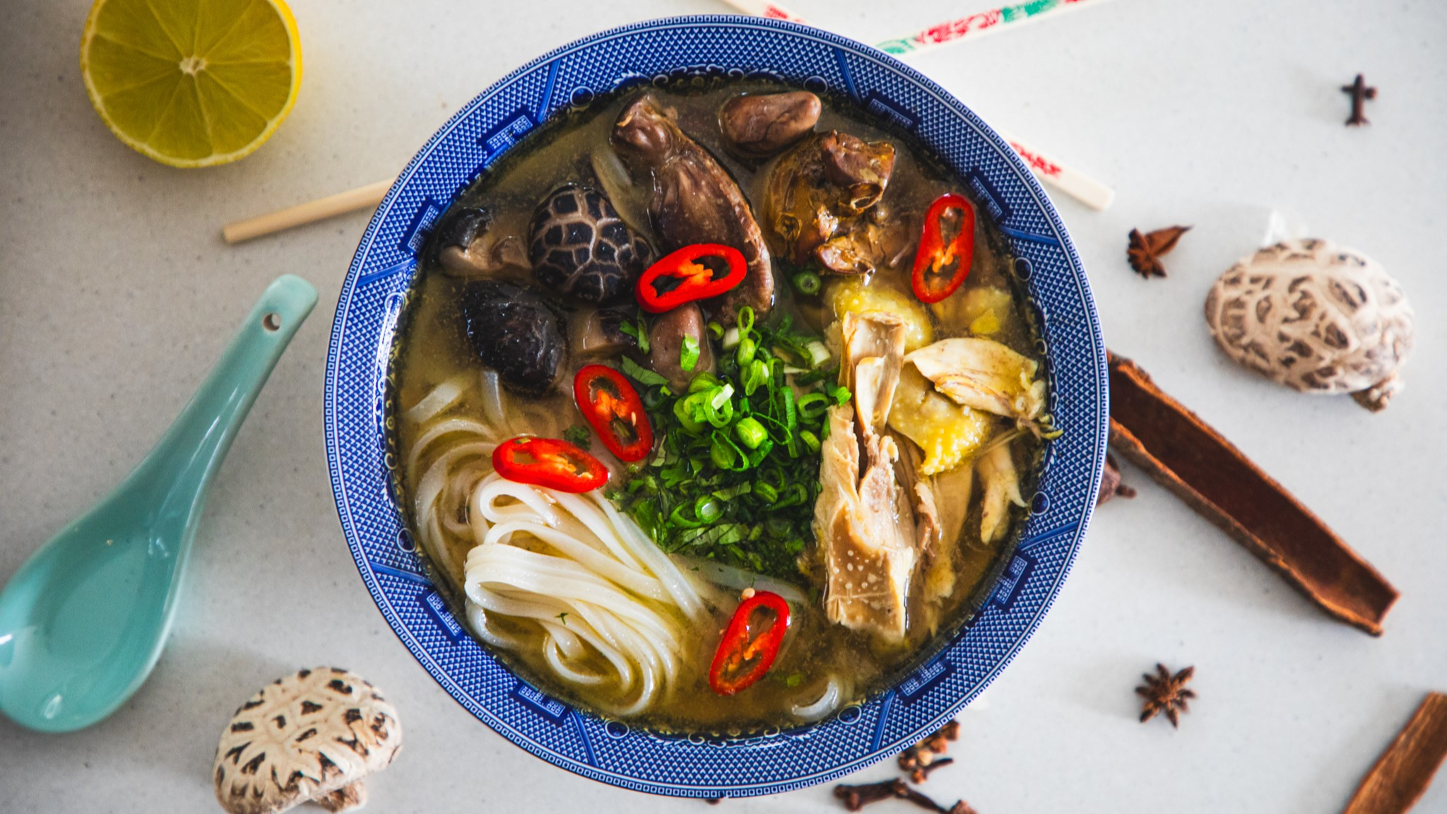 Vietnamese Pho Ga (Northern-Style) - Whole Chicken Noodle Soup ...