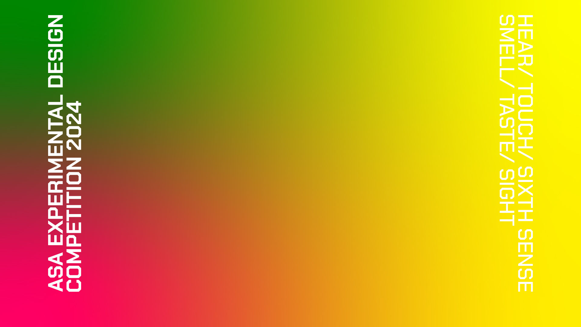 ASA EXPERIMENTAL DESIGN COMPETITION 2024