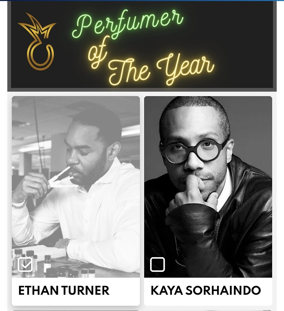 Ethan Turner is nominated for Perfumer of the YEar