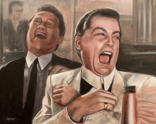 Goodfellas Laughing Meme. Ray Liotta Laughing. | Travis Chapman Art
