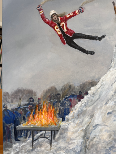 Taylor Swift chiefs joins Bill‘s mafia and jumps on a flaming table ...