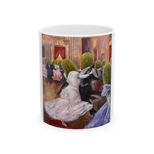 Pickle Ball Pickles Dancing in a Ballroom Ceramic Mug 11oz or 15oz ...