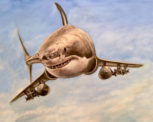 Jet shark with weapons. Fully Armed Jet shark ready for battle ...