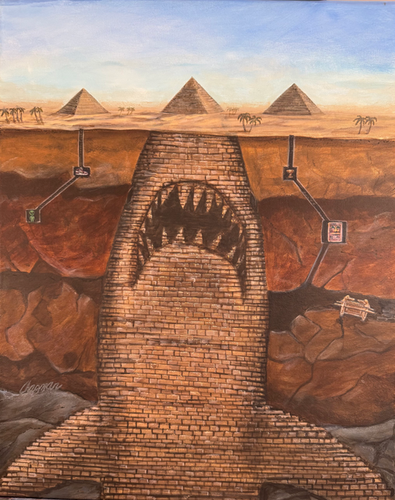 Shark structure beneath the pyramids Pokémon holy Grail Ark | Travis ...