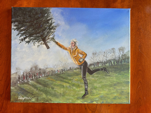 Tree, throwing champion loses disability claim. Original painting 16 ...