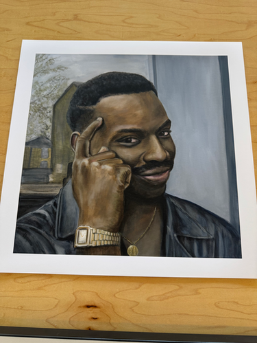 Roll safe Thinking man meme think about it pointing to his head with a ...