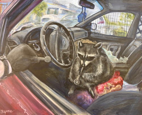 Raccoon with meth pipe in a car police laughing. viral video. | Travis ...