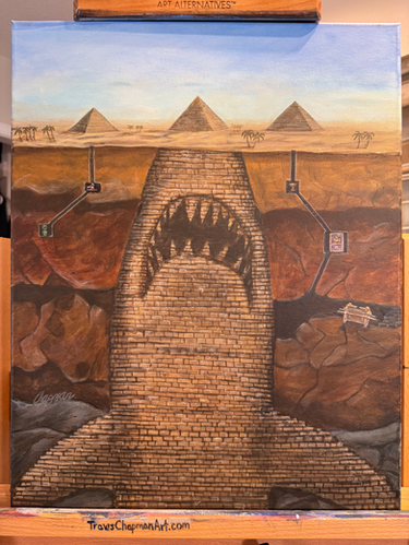 Shark structure beneath the pyramids Pokémon holy Grail Ark original ...