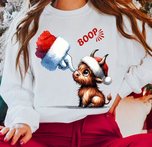 Highland Cow Boop Sweatshirt | Envyelevated