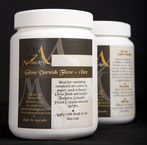 Water Based Varnish - Flow 1 Litre | marcus-art-australia