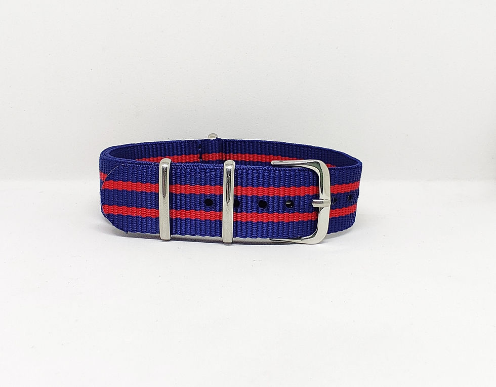 Nylon Strap Dark Blue-Red | MOOI Straps