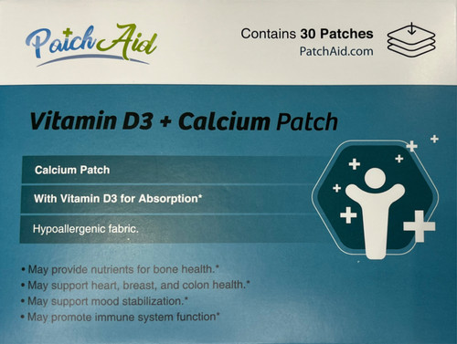 Patch Aid Vitamin D3 + Calcium – 30 Days | VITALUXE