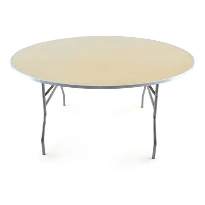 TitanPRO™ Heavy Duty Birchwood Folding Banquet Table - 60" Round | DF ...