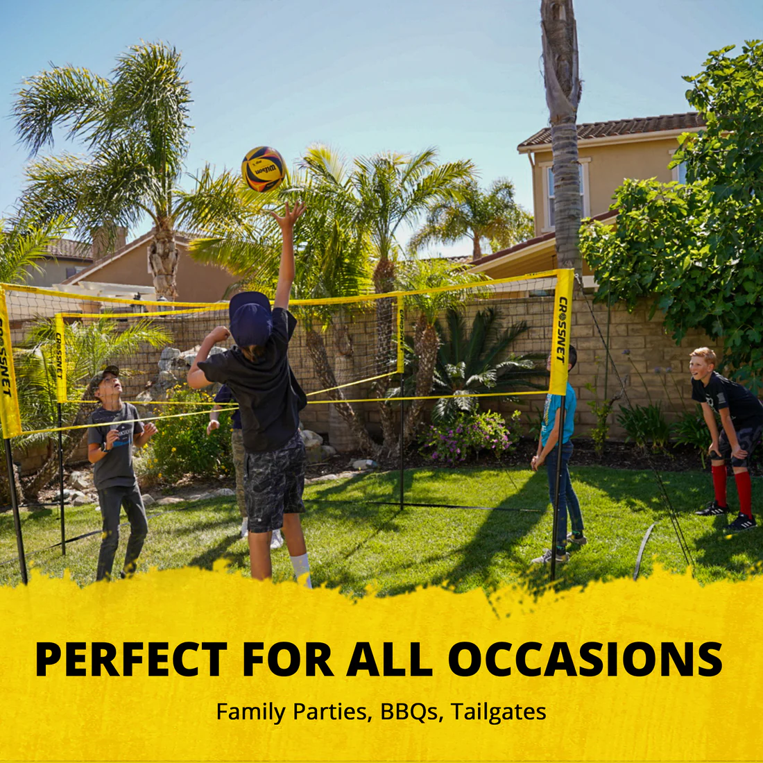 CrossNet 4-Way Volleyball Net | DF Events & Party Re