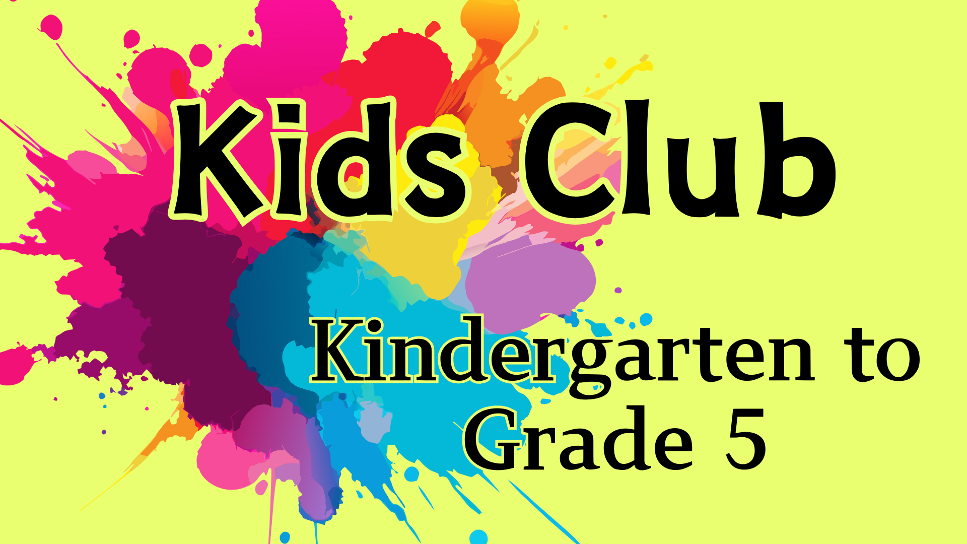 Kids Club | Vic Naz Church 2.0