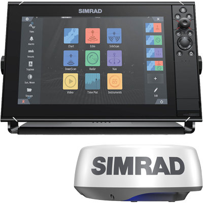 Simrad NSS12 Evo3S Multi-Function Display and Halo20+ Radar Bundle ...