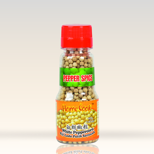 40g HomeCook White Pepper Corn | Pepper Spice Sdn BhdHomeCook
