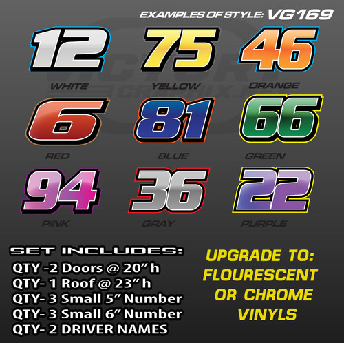 RACING NUMBER SET - STYLEVG169 | victorygraphix